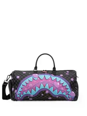 SPRAYGROUND Shark Mouth Check-print Holdall