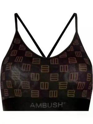 AMBUSH Monogram-print Bra Top