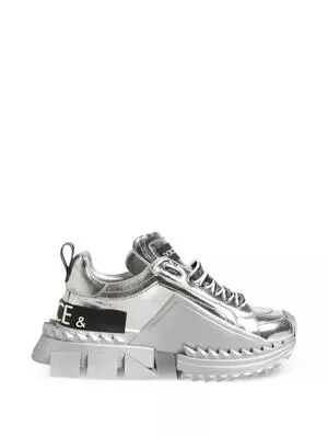 Dolce & Gabbana Super Queen Sneakers With Metallic Finish