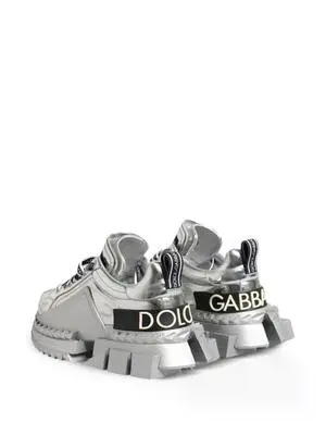 Dolce & Gabbana Super Queen Sneakers With Metallic Finish