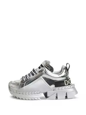 Dolce & Gabbana Super Queen Sneakers With Metallic Finish