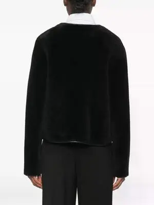 BLAZÉ MILANO Shearling Button-up Jacket