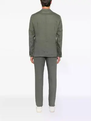 MANUEL RITZ Notched-lapel Single-breasted Linen Suit
