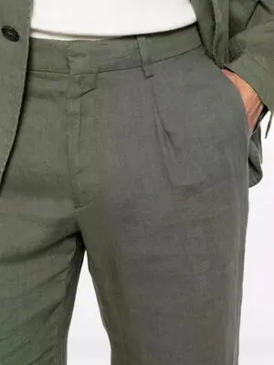 MANUEL RITZ Notched-lapel Single-breasted Linen Suit