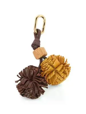 Miu Miu Pompom Leather Bag Charm