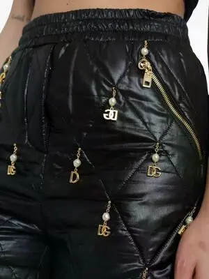 Dolce & Gabbana Quilted Logo Charm Shorts