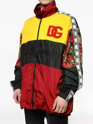 Dolce & Gabbana Floral Print Zip-up Track Jacket