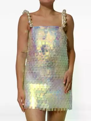 Dolce & Gabbana Holographic Embellished Mini Dress