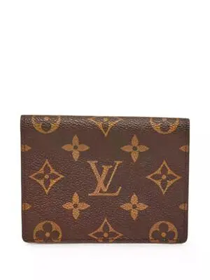 LOUIS VUITTON Monogram Canvas Card Holder - Brown