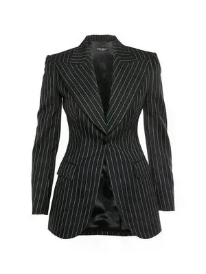 Dolce & Gabbana Pinstripe Peak-lapel Blazer
