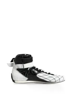 Dolce & Gabbana Quilted Crocodile-effect Sneakers