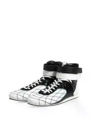 Dolce & Gabbana Quilted Crocodile-effect Sneakers