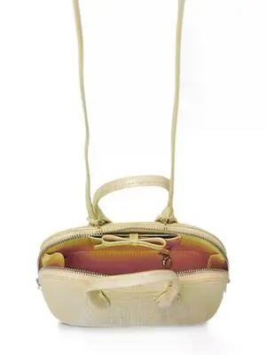 SELF-PORTRAIT Lizard-effect Mini Bag With Charm Detail