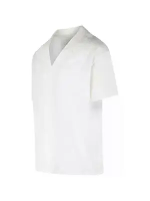 MAISON MARGIELA Spread Collar V-neck T-shirt - White