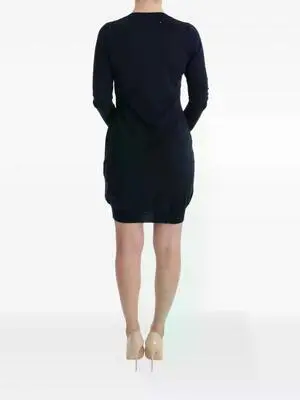 MARGHI LO' Marghi Lo V-neck Long Sleeve Bow Detail Mini Dress