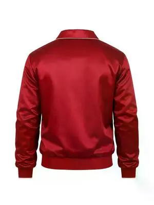Dolce & Gabbana Embroidered Silk Bomber Jacket