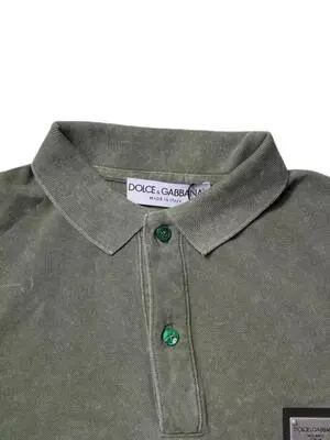 Dolce & Gabbana Logo-plaque Polo Shirt