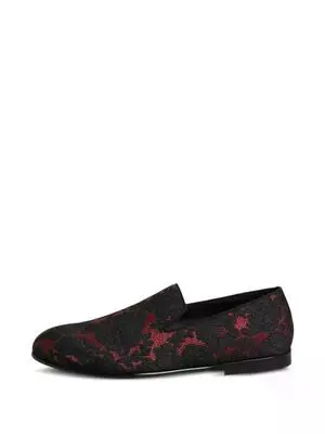 Dolce & Gabbana Jacquard Lace Pattern Loafers