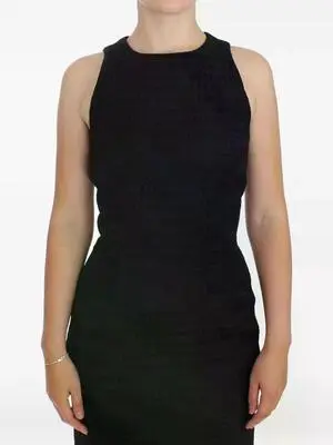 DAIZY SHELY Textured Side-slit Sheath Dress