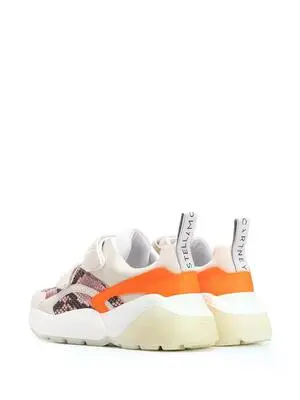 Stella McCartney Python Effect Eclypse Touch Strap Sneakers