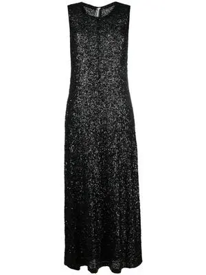 Norma Kamali Sequin-embellished Swing Dress