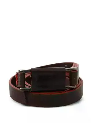 Costume National Rustic Buckle Belt - Brown