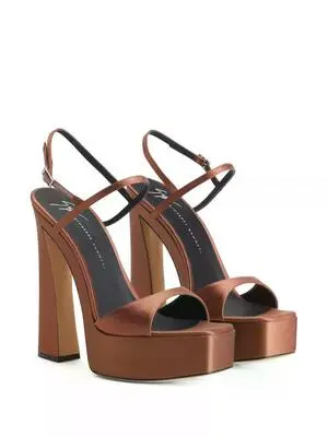 GIUSEPPE ZANOTTI Sylvy Satin Platform Sandals