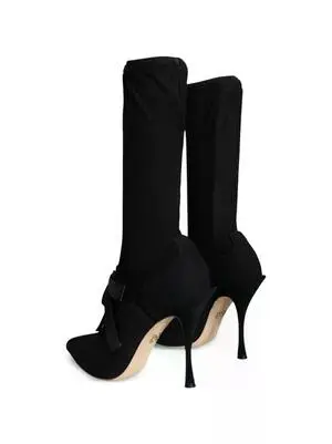 Dolce & Gabbana Sock Lace-up Heeled Boots