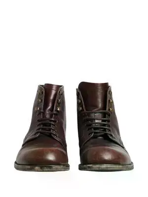 Dolce & Gabbana Leather Lace-up Ankle Boots