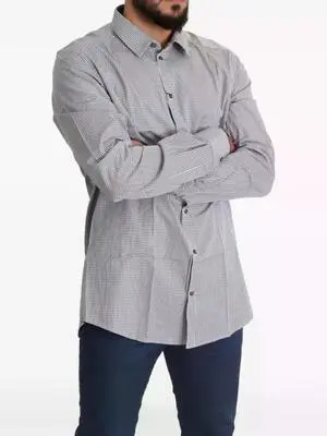 Dolce & Gabbana Gold Gingham-check Shirt