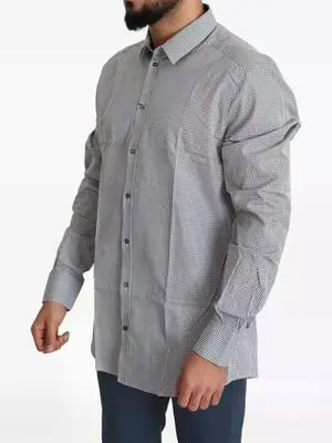 Dolce & Gabbana Gold Gingham-check Shirt