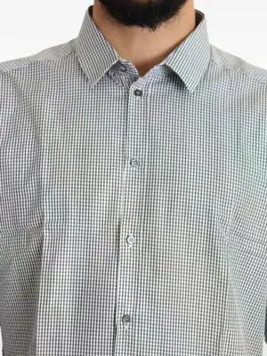 Dolce & Gabbana Gold Gingham-check Shirt