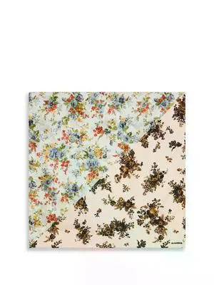 JIL SANDER Printed Silk Foulard - Pink