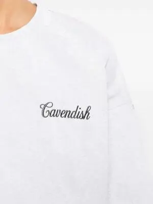 CAVENDISH Logo Embroidered Crewneck Sweatshirt