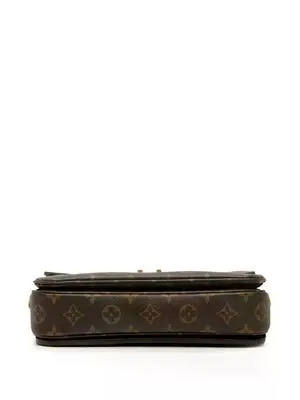 LOUIS VUITTON Monogram Pochette Metis Satchel - Brown