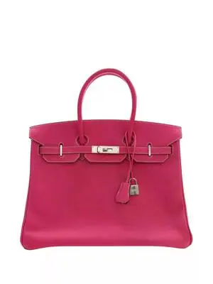 Hermès Epsom Leather Birkin 35 Handbag - Pink