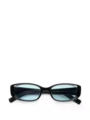 AKILA Mira Oval-frame Sunglasses - Black