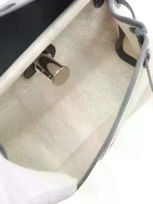 Hermès Military Toile And Vache Hunter Herbag Zip 20 Crossbody Bag - Grey