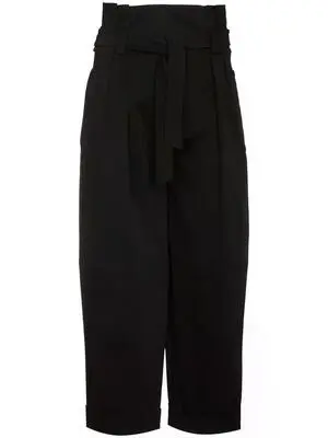 Alberta Ferretti Belted High-waisted Trousers