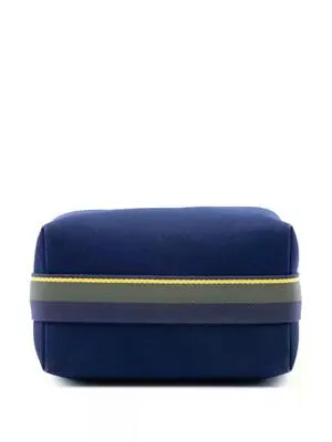 Hermès Small Toile Bride A Brac H Pavillon Case Vanity Bag - Blue