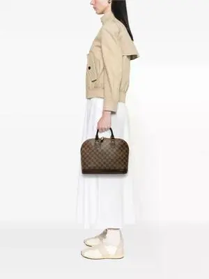LOUIS VUITTON Damier Ebene Alma Pm Handbag
