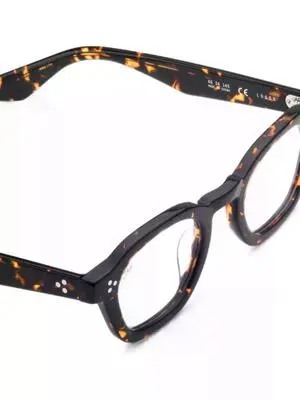 AKILA Logos Geometric-frame Glasses - Black