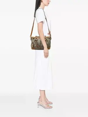 Gucci Diamante Canvas Sukey Satchel