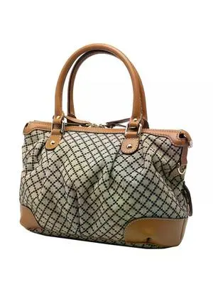 Gucci Diamante Canvas Sukey Satchel