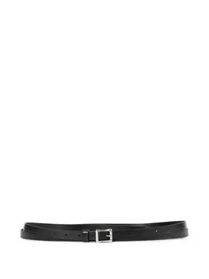 ANN DEMEULEMEESTER Adonica Calf Leather Belt - Black