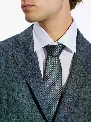 Brioni Geometric Pattern Neck Tie