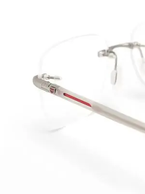 Tag Heuer Rimless Rectangle Frame Eyeglasses
