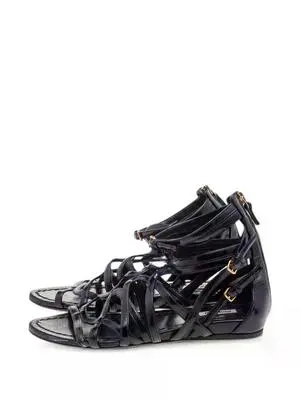 Miu Miu Patent Leather Gladiator Sandals