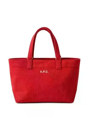 A.p.c. Logo-print Denim Tote Bag