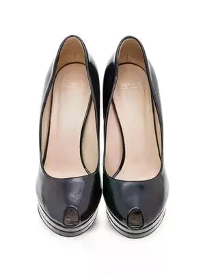 Versace Peep-toe Platform Pumps